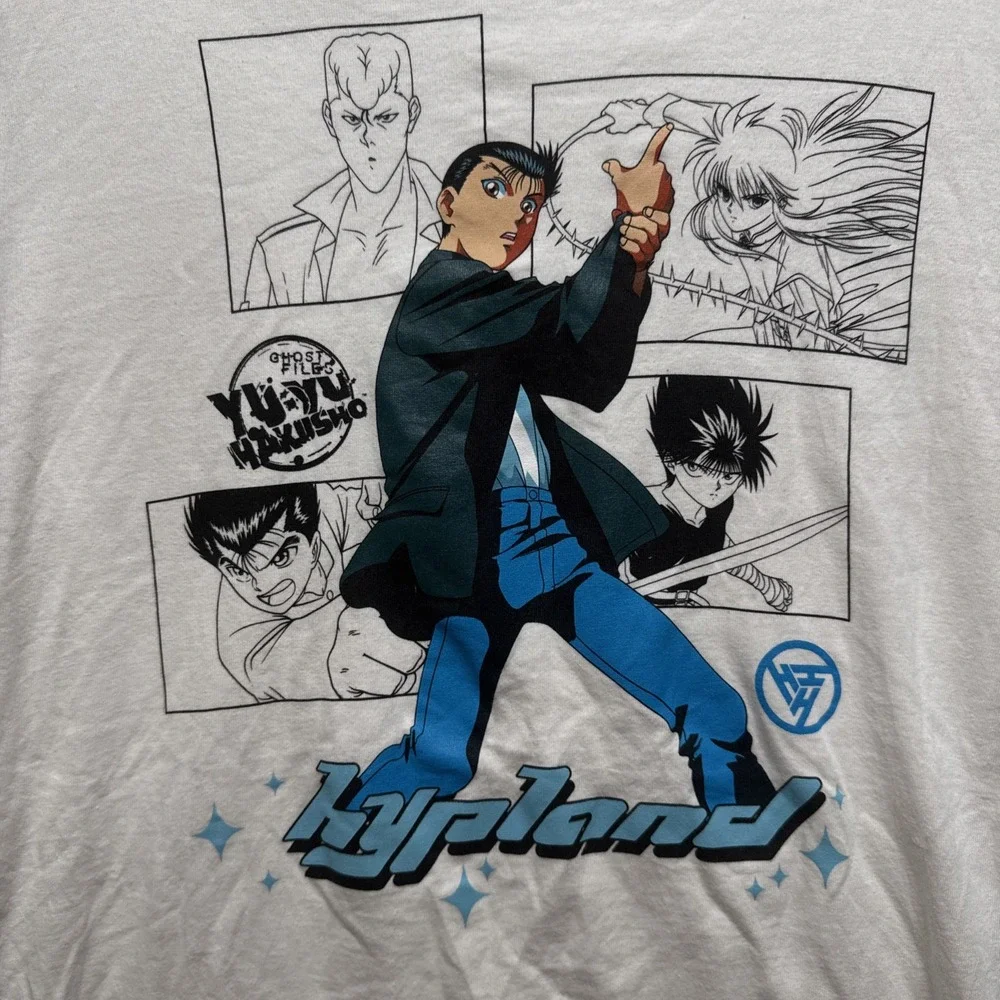 Shirts | Hypland Yu Yu Hakusho Yusuke Graphic T Shirt Small White Anime ...